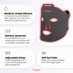Hooga Rechargeable LED Red Light Therapy Mask – Skin Rejuvenation