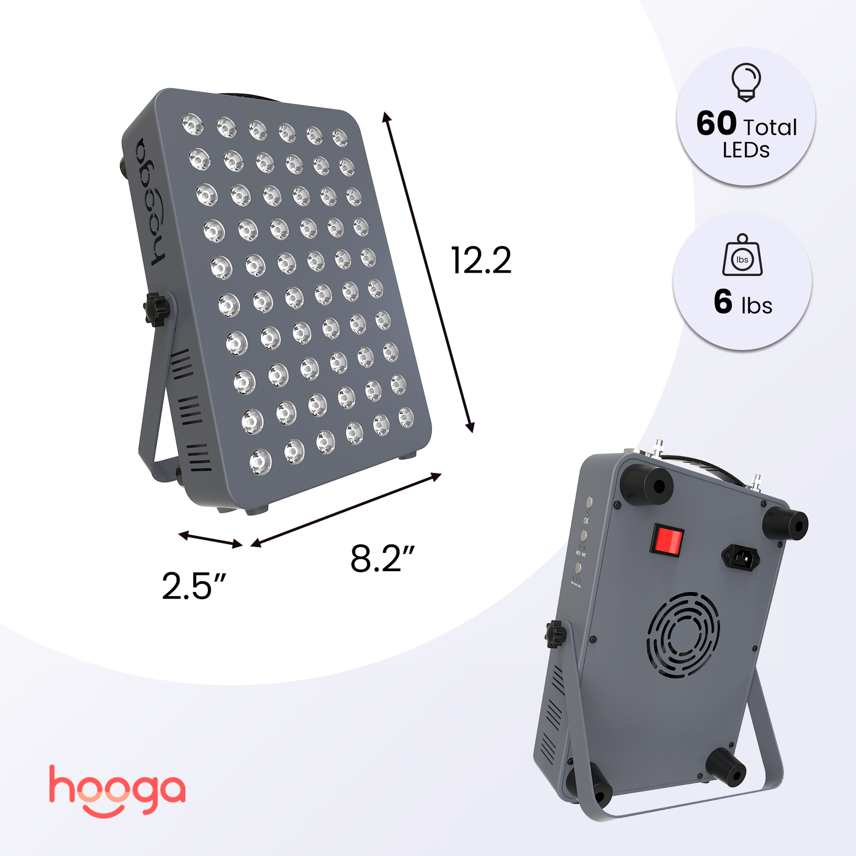 HG300 Red Near Infrared Light Therapy for Home Use - Hooga