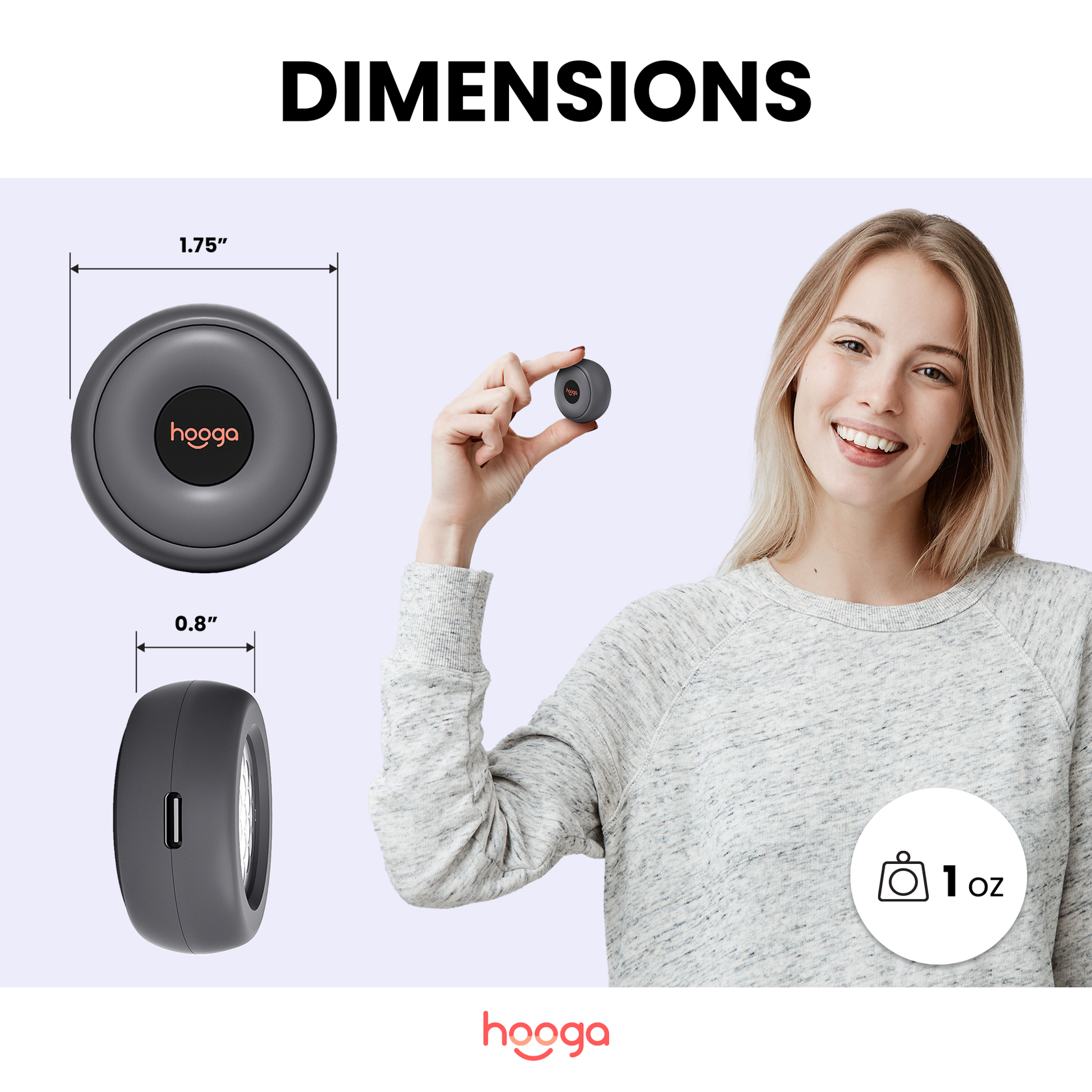 Wearable Red Light Therapy Stick On Dot | Hooga