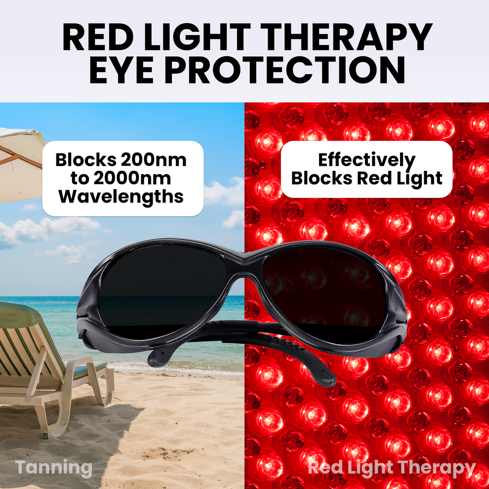 Red Light Therapy Protective Glasses | 200-1000nm – Hooga