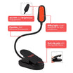 Red Clip-On Book Light – Hooga